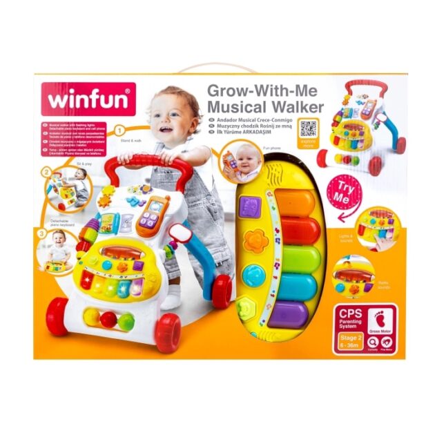 WINFUN – Grow-With-Me Musical Walker – winfun